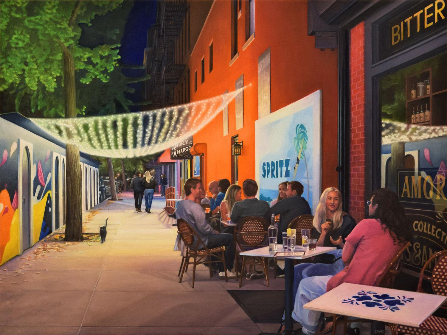 Nick Savides - Love and Bitter, Oil Painting For Sale at 1stDibs