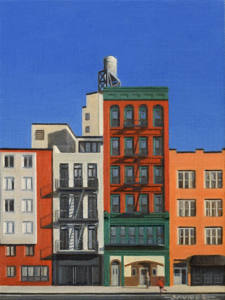 Nick Savides - On the Bowery, Oil Painting For Sale at 1stDibs