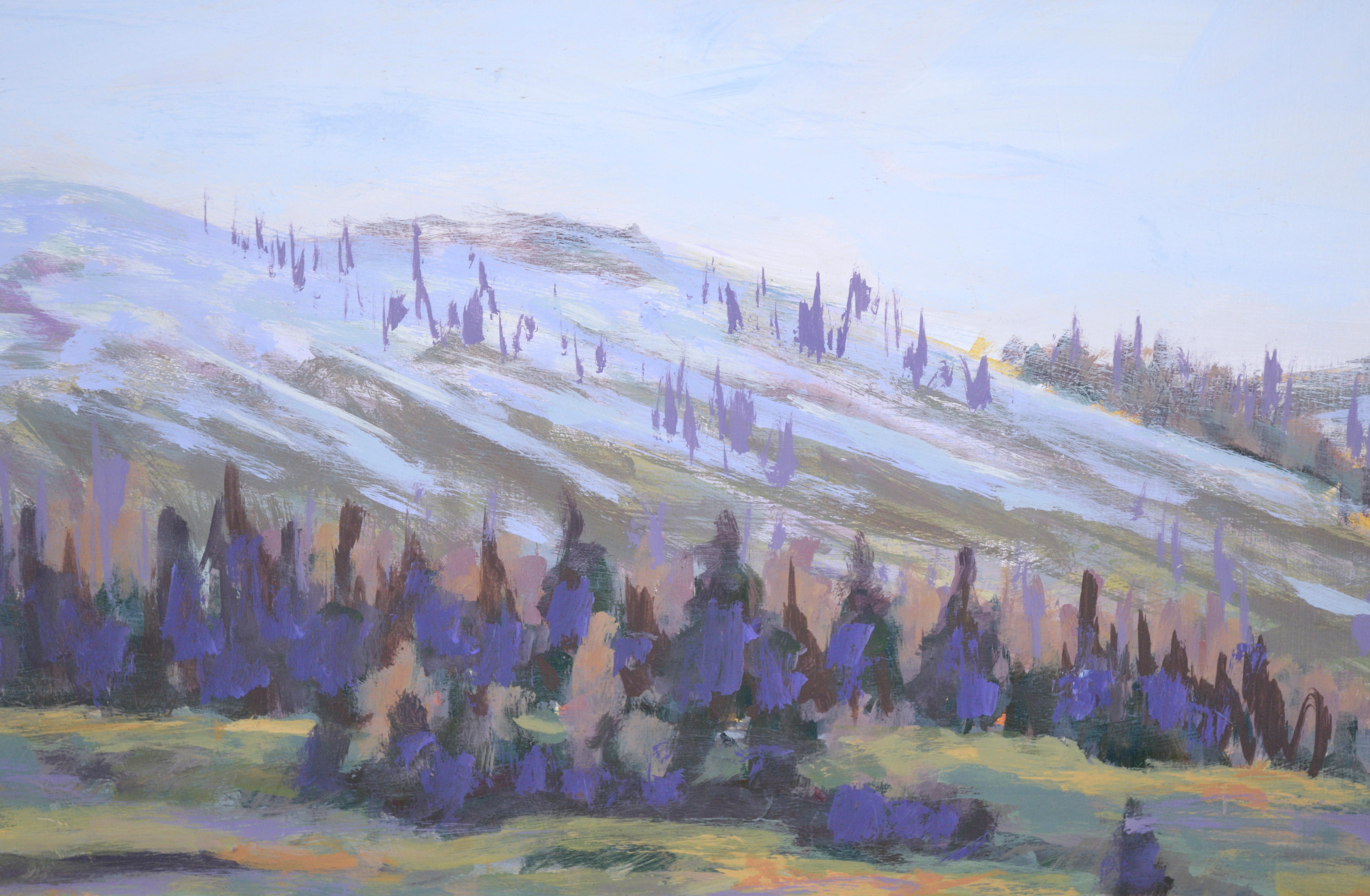 Nick White - Bison in the Spring Thaw - Western Plein Aire Landscape in ...