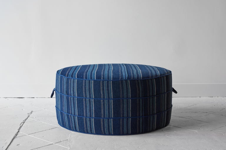 Nickey Kehoe Collection Large Round Hassock at 1stDibs | nickey kehoe ...