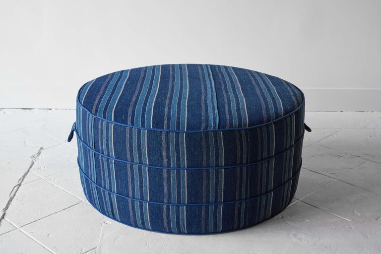Nickey Kehoe Collection Large Round Hassock at 1stDibs | nickey kehoe ...