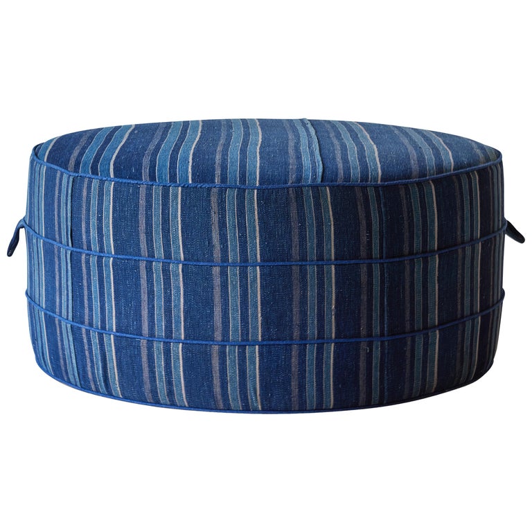 Nickey Kehoe Collection Large Round Hassock at 1stDibs | nickey kehoe ...