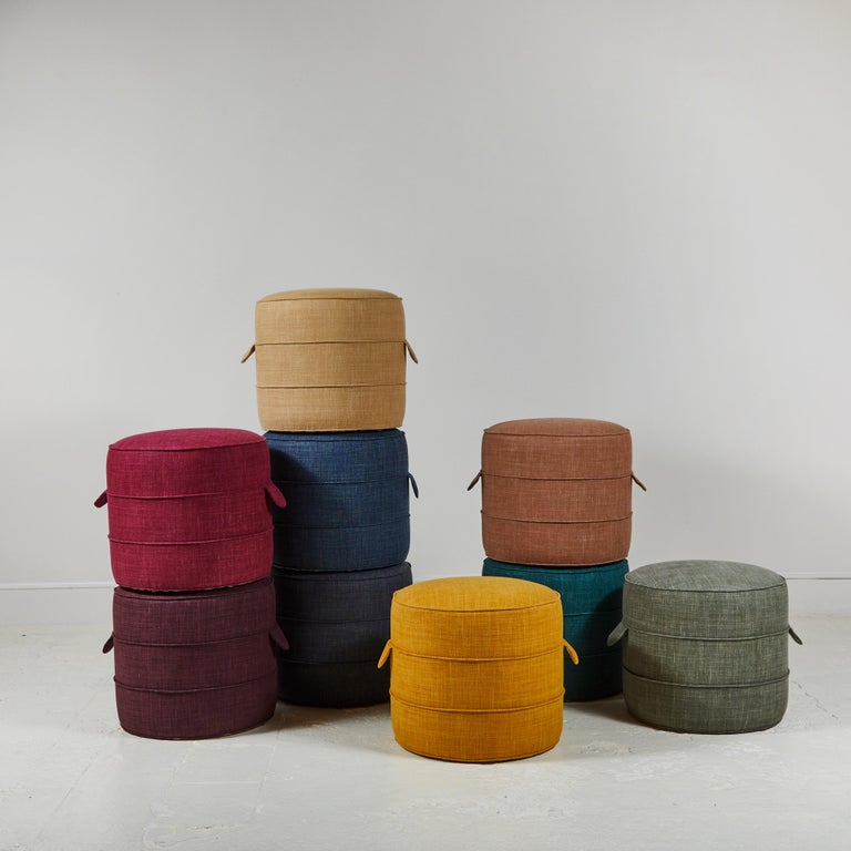 Nickey Kehoe Collection Small Round Hassock For Sale at 1stDibs ...