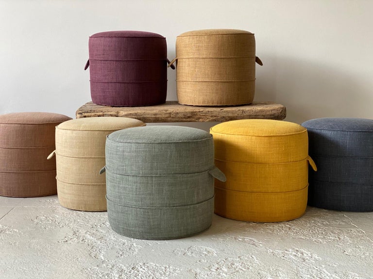 Nickey Kehoe Collection Small Round Hassock For Sale at 1stDibs ...