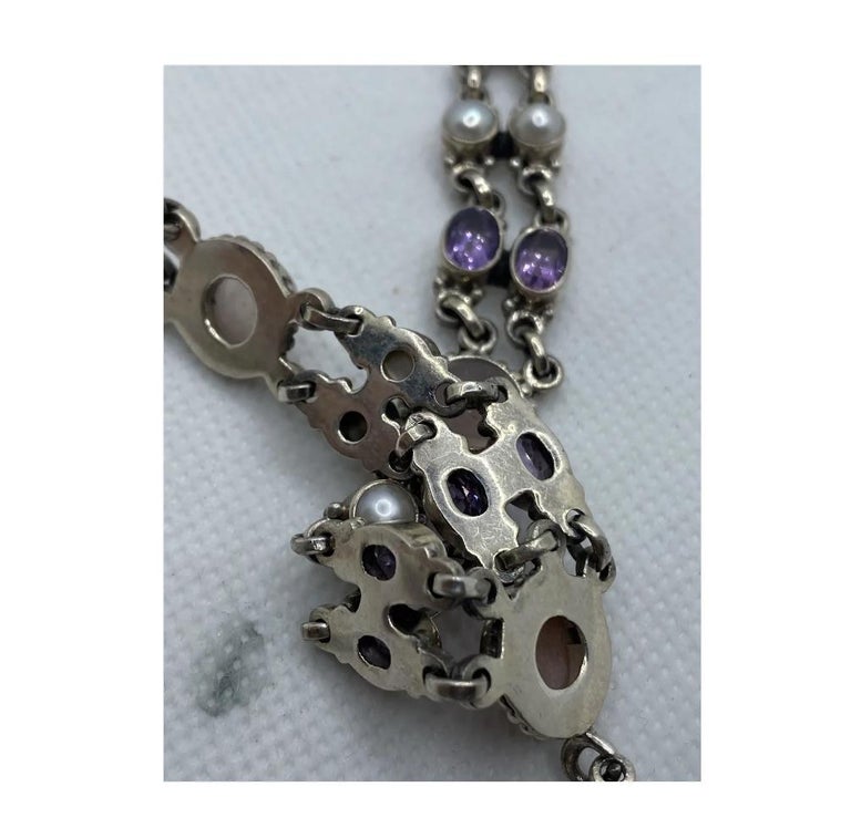 Nicky Butler Sterling Silver 925 India Multi Gemstone Necklace For Sale ...