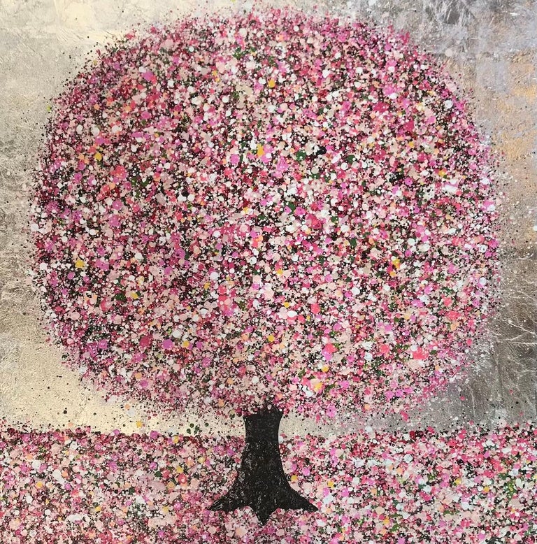 Nicky Chubb - Happy Blossom and a Silver Sky by Nicky Chubb, Pop art ...