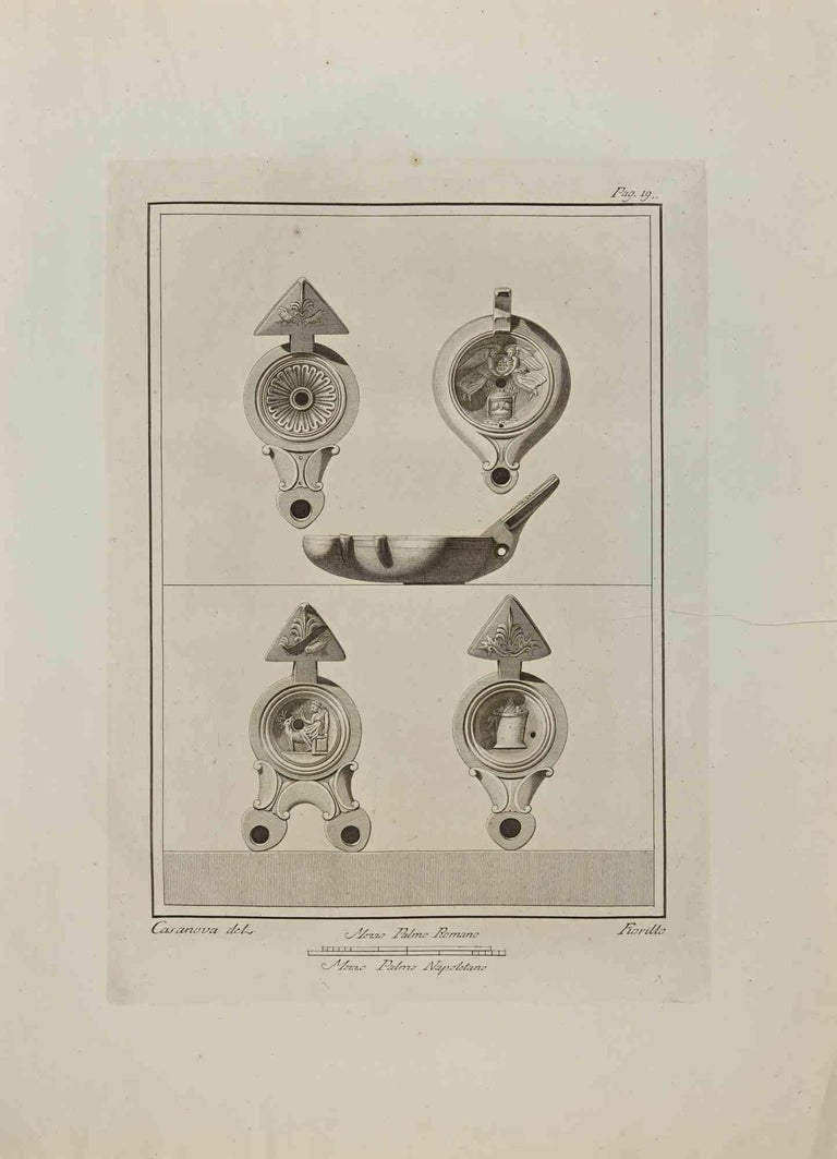 Nicola Fiorillo - Ancient Still Life 10 - Etching by Nicola Fiorillo ...