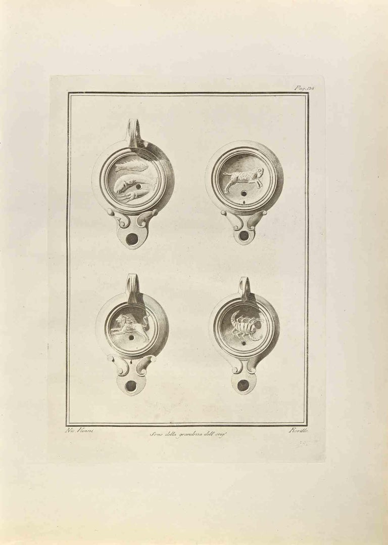 Nicola Fiorillo - Zodiac Signs On Lamps - Etching by Nicola Fiorillo ...