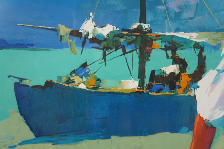 Nicola Simbari "La Belle Aux Maldives" Impressionist Serigraph Seascape ...