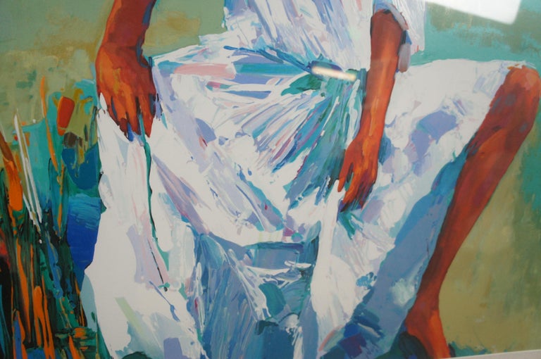 Nicola Simbari "La Belle Aux Maldives" Impressionist Serigraph Seascape ...