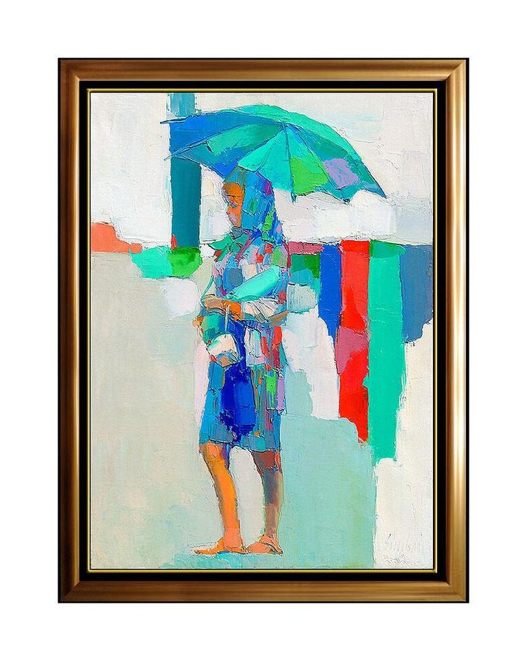 Nicola Simbari - NICOLA SIMBARI Original OIL PAINTING ON CANVAS Female ...