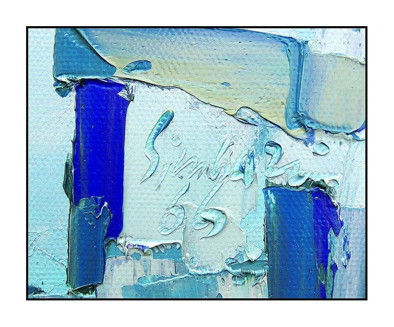 Nicola Simbari - Nicola SIMBARI Painting Oil On Canvas Signed Harbor ...