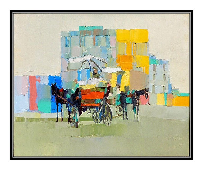 Nicola Simbari - Nicole Simbari Original Oil Painting On Canvas Signed ...