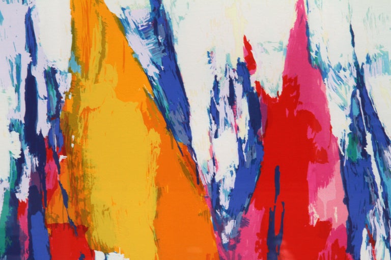 Nicola Simbari - Blue Marina, Large Framed Silkscreen by Simbari at 1stDibs