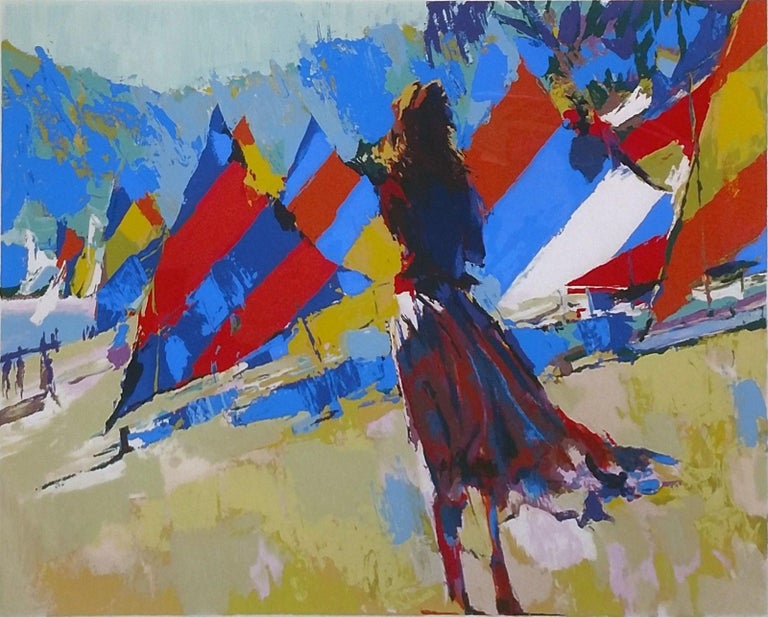 Nicola Simbari - GIRL WITH SAILBOAT For Sale at 1stDibs