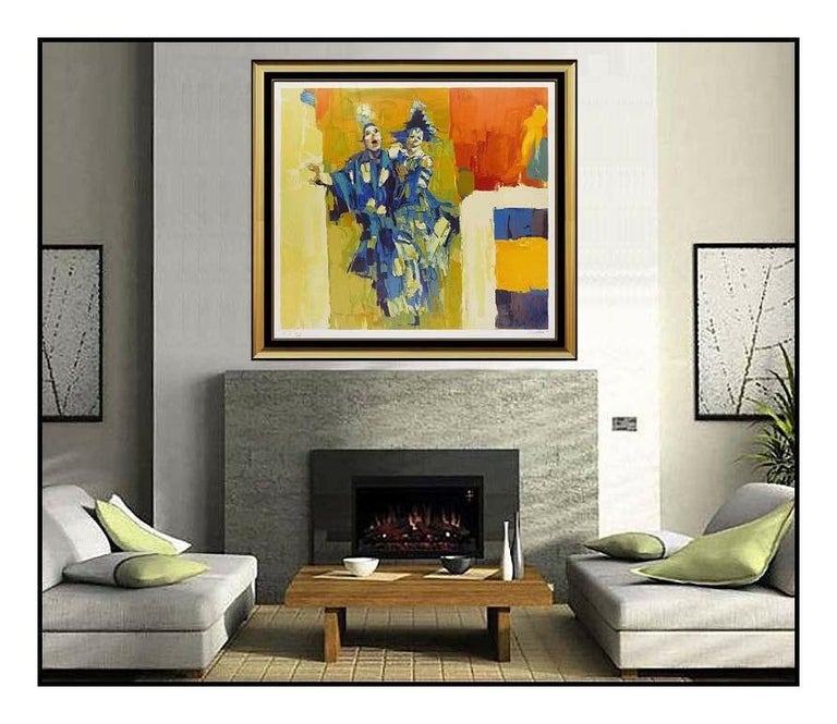 Nicola Simbari - Nicola Simbari Embossed Color Serigraph Large Signed ...
