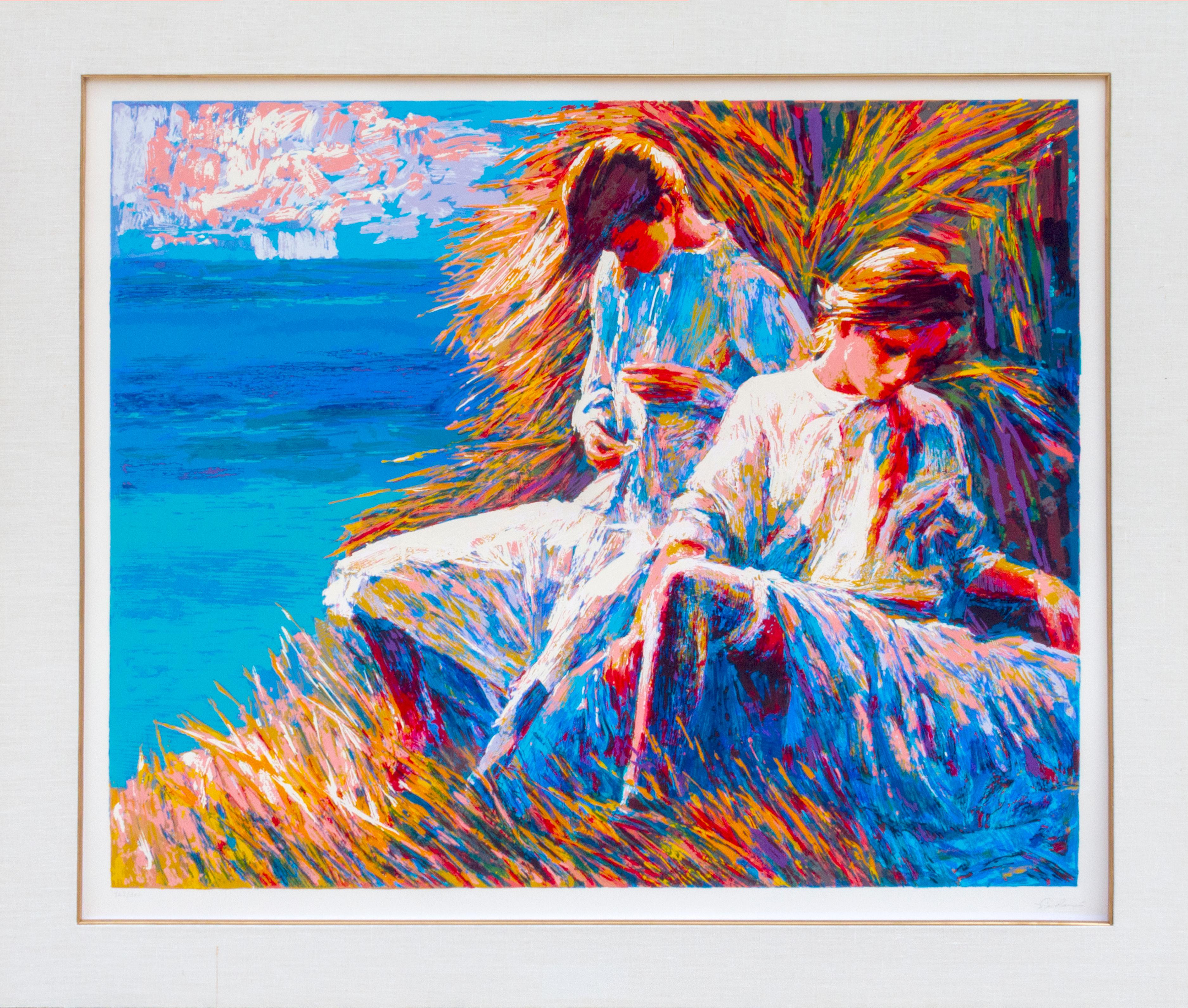 Nicola Simbari - Two Models - Original Lithograph by Nicola Simbari ...