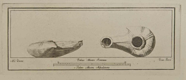 Nicola Vanni - Ancient Roman Still Life - Etching by Nicola Vanni ...