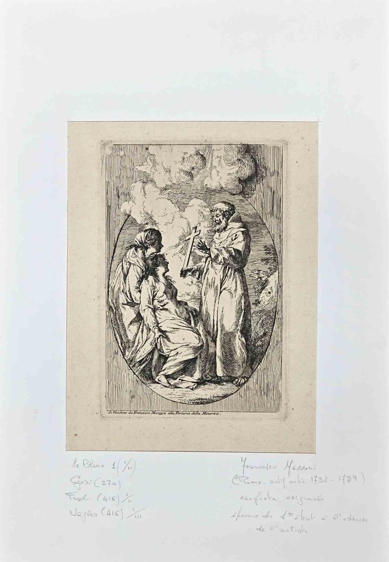 Nicola Vanni - Axiom - Etching by Francesco Mazzoni - 18th Century For ...