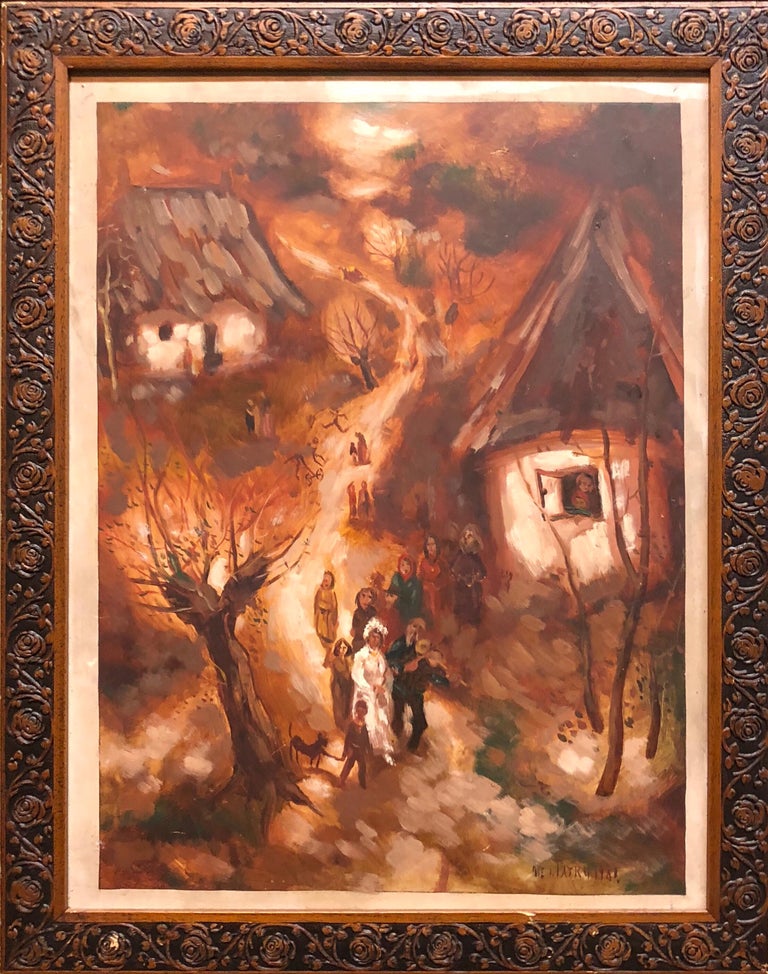 Nicolae Patru - Romanian Folk Art Oil Painting Traditional Wedding ...