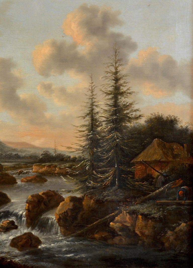 Nicolaes Molenaer - Landscape, Old Master Flemish Painting, Oil on ...