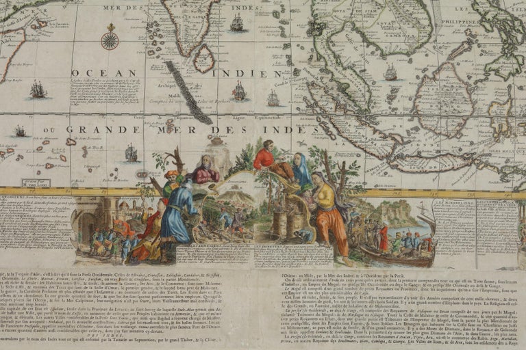 Nicolas de Fer - Important giant Map of Asia, for the King of France, 1696 at 1stDibs