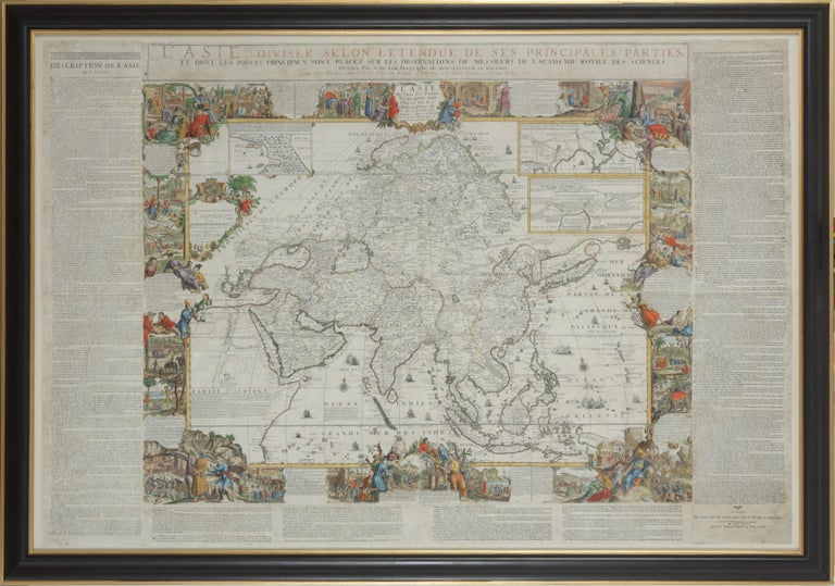 Nicolas de Fer - Important giant Map of Asia, for the King of France, 1696 at 1stDibs