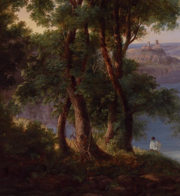 Nicolas-Didier Boguet - A VIEW OVER LAKE NEMI FROM THE NORTH For Sale ...