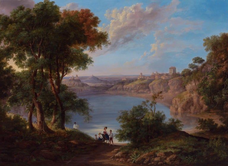 Nicolas-Didier Boguet - A VIEW OVER LAKE NEMI FROM THE NORTH For Sale ...