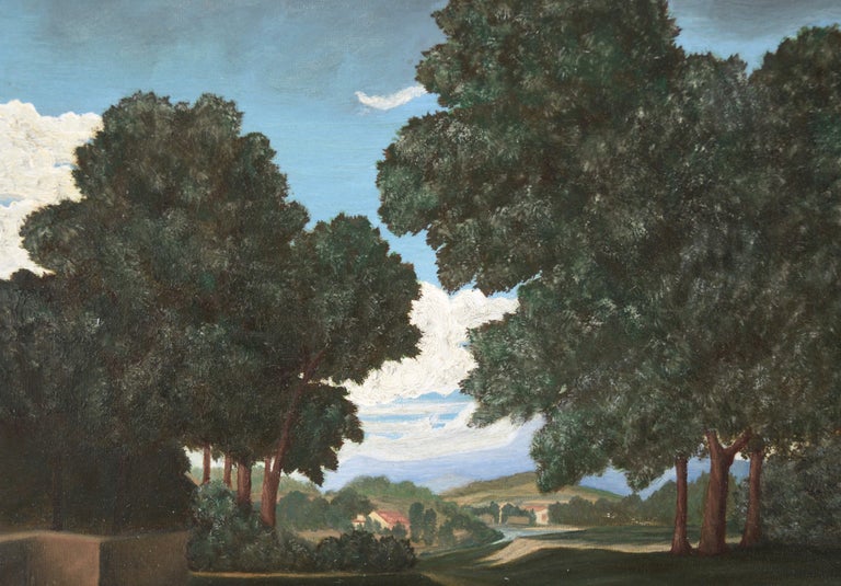 Study of Nicolas Poussin Landscape with a Man Washing His Feet in Oil ...