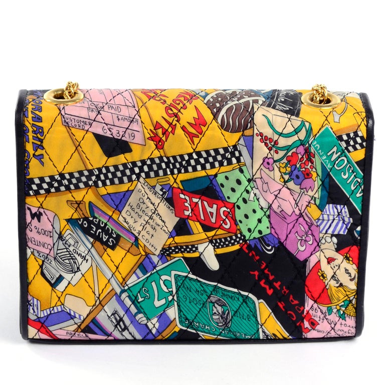 Nicole Miller Shopaholic Rodeo Drive Vintage Handbag W Chain Shoulder ...