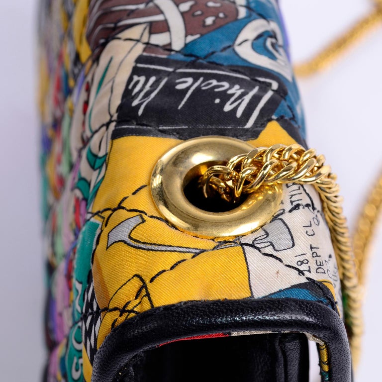 Nicole Miller Shopaholic Rodeo Drive Vintage Handbag W Chain Shoulder ...