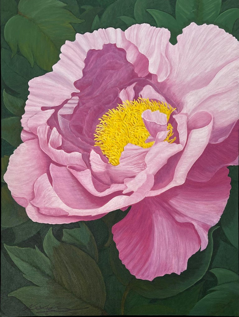 Niels Andreasen - "Phoenix Purple" Large Naturalistic Flora Flower ...