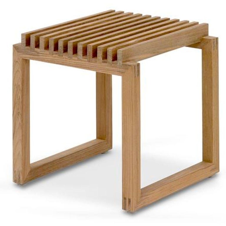 Niels Hvass Outdoor 'Cutter' Stool in Natural Oak for Skagerak For Sale ...