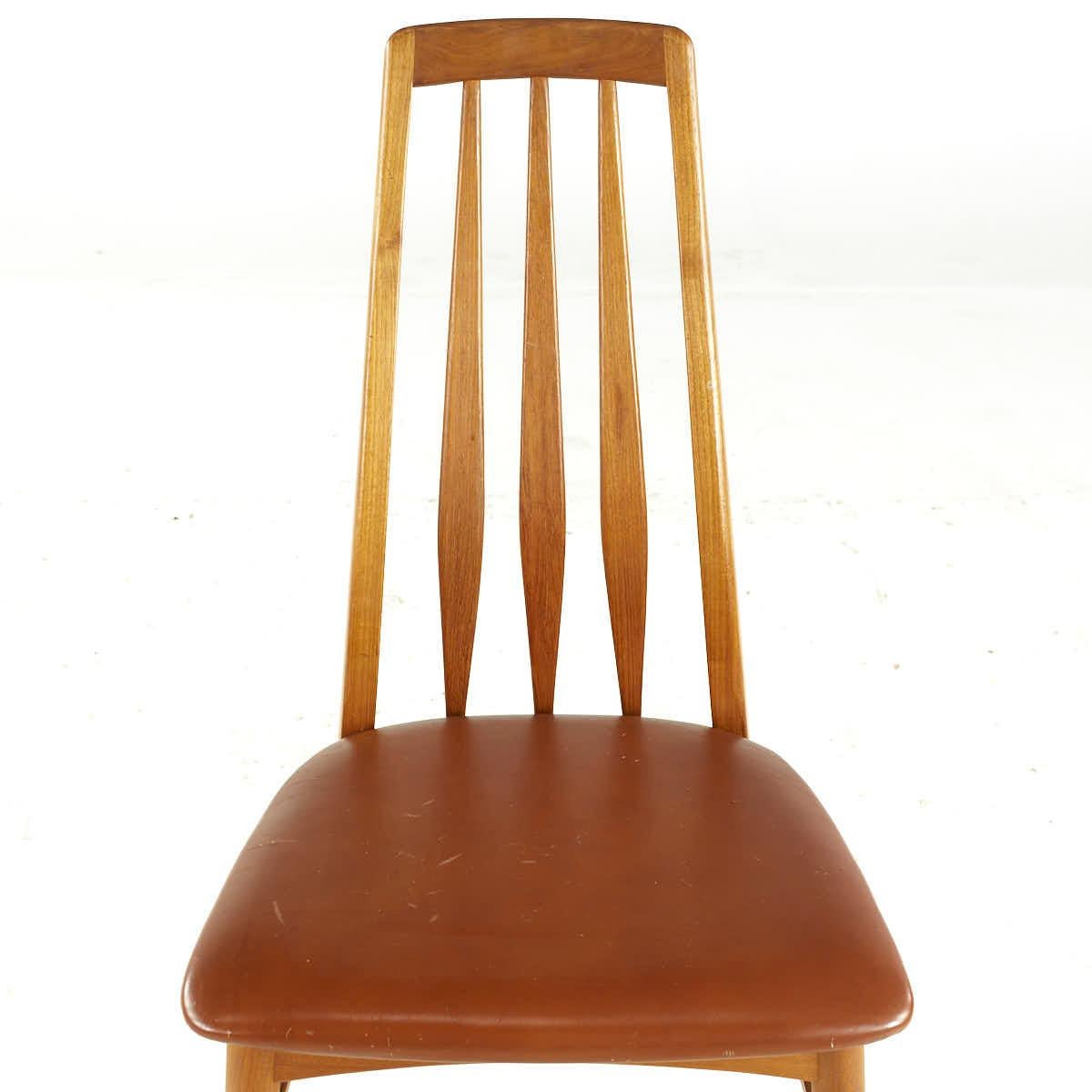 Niels Koefoed Eva Mid Century Danish Teak Dining Chairs – Set of 6 For ...
