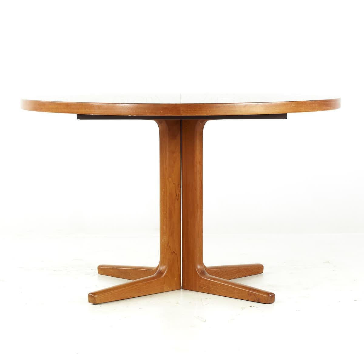 Niels Koefoed Eva Mid Century Danish Teak Expanding Dining Table with 2 ...