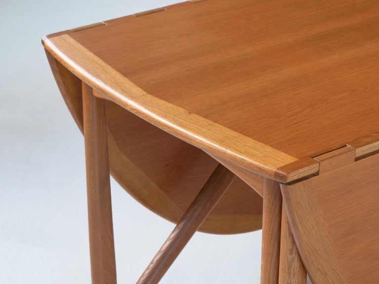 Niels Koefoed Gateleg Dining Table in Oak for Koefoeds Hornslet, 1960's ...