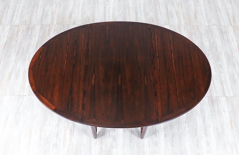Niels Koefoed Gateleg Rosewood Dining Table for Koefoeds Møbelfabrik at ...