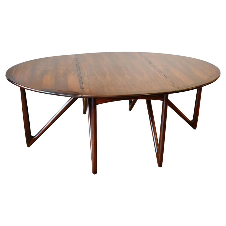 Niels Koefoed Gateleg Rosewood Dining Table for Koefoeds Møbelfabrik at ...