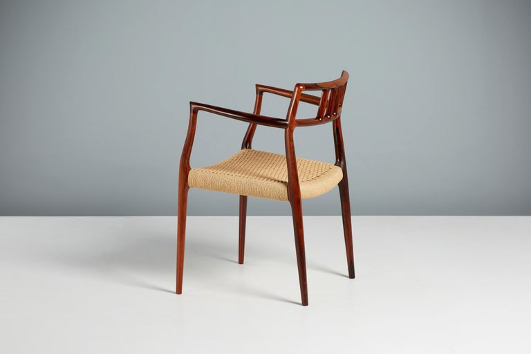 Niels Møller Model Rosewood Model 64 Armchair, 1966 For Sale at 1stDibs