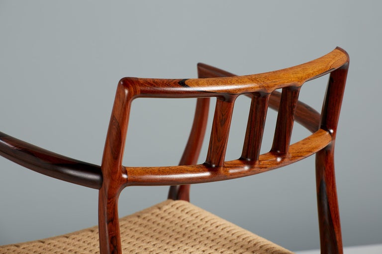 Niels Møller Model Rosewood Model 64 Armchair, 1966 For Sale at 1stDibs