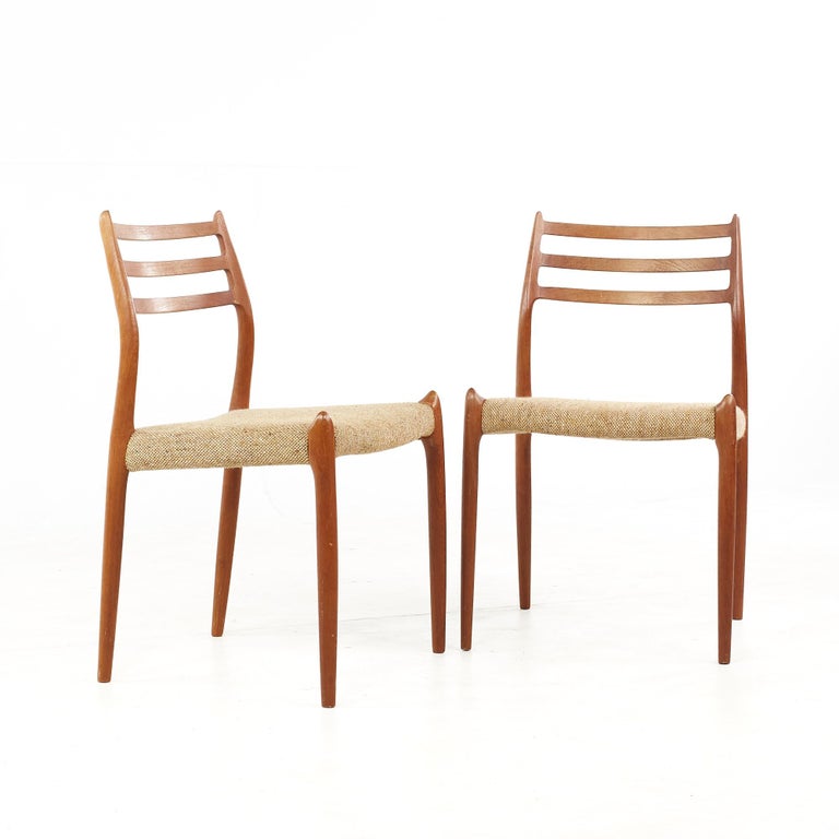 Niels Moller 62 Mid-Century Teak Dining Chairs, Set of 2 For Sale at ...