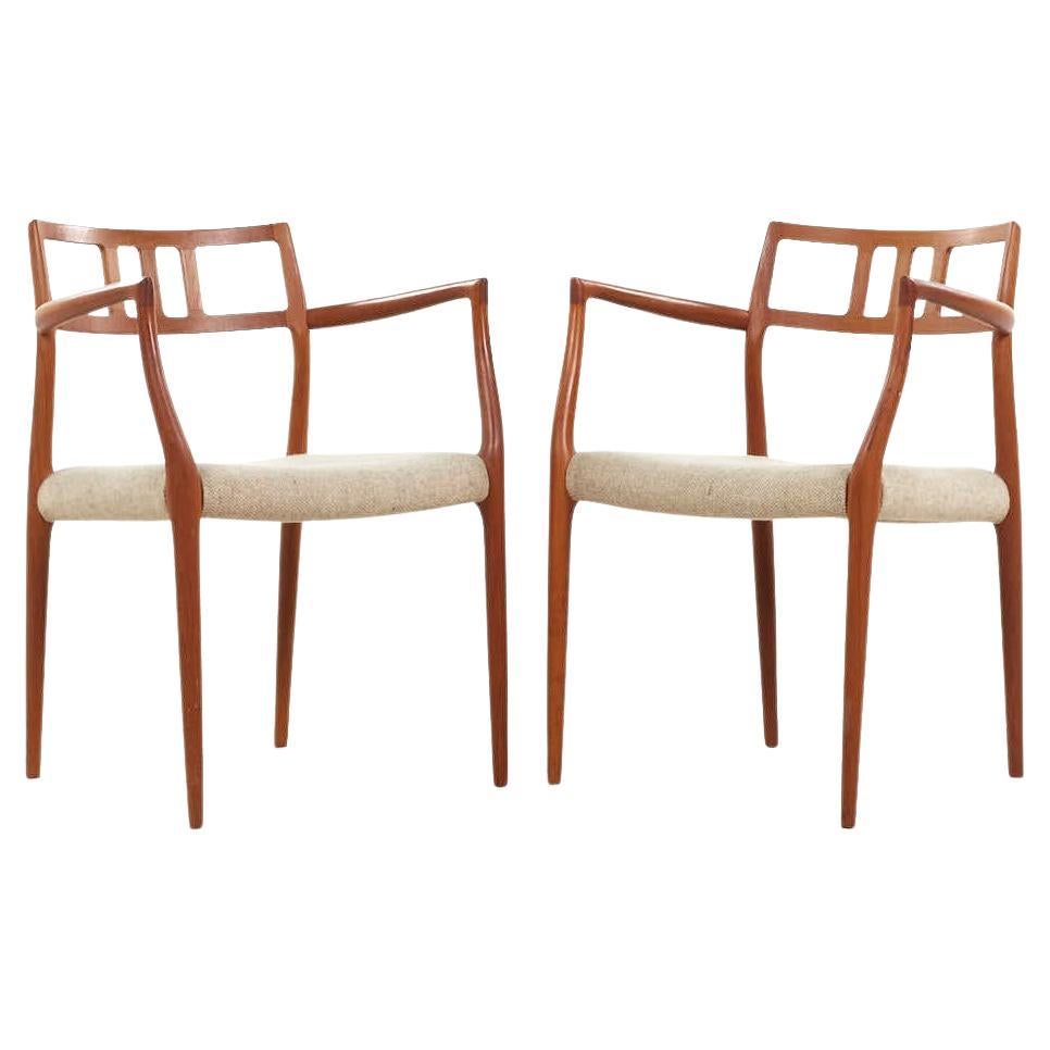 Niels Moller Mid Century Danish Teak Model 77 Dining Chairs - Set of 4 ...