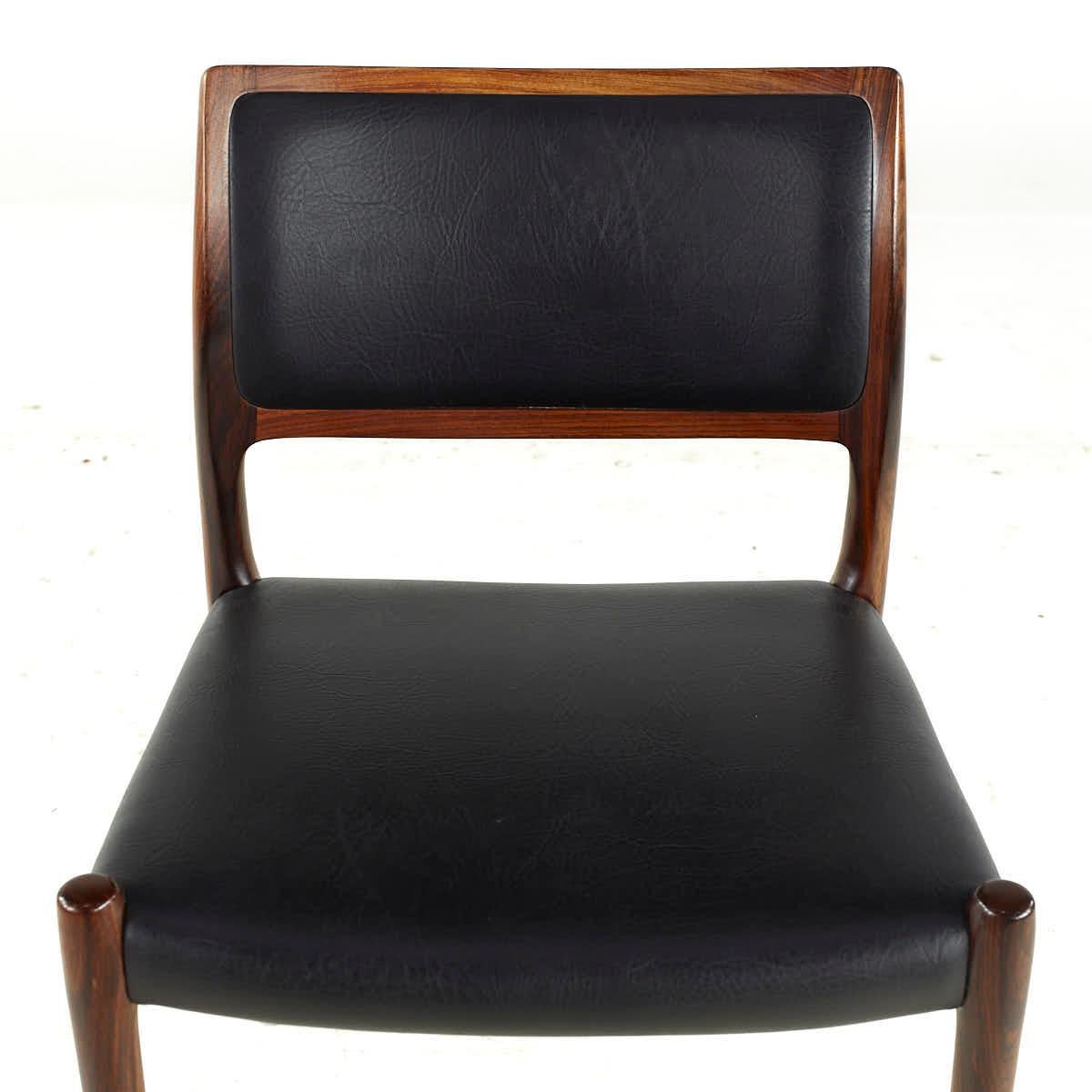 Niels Moller Model 80 Midcentury Rosewood Dining Chairs, Set of 6 For ...
