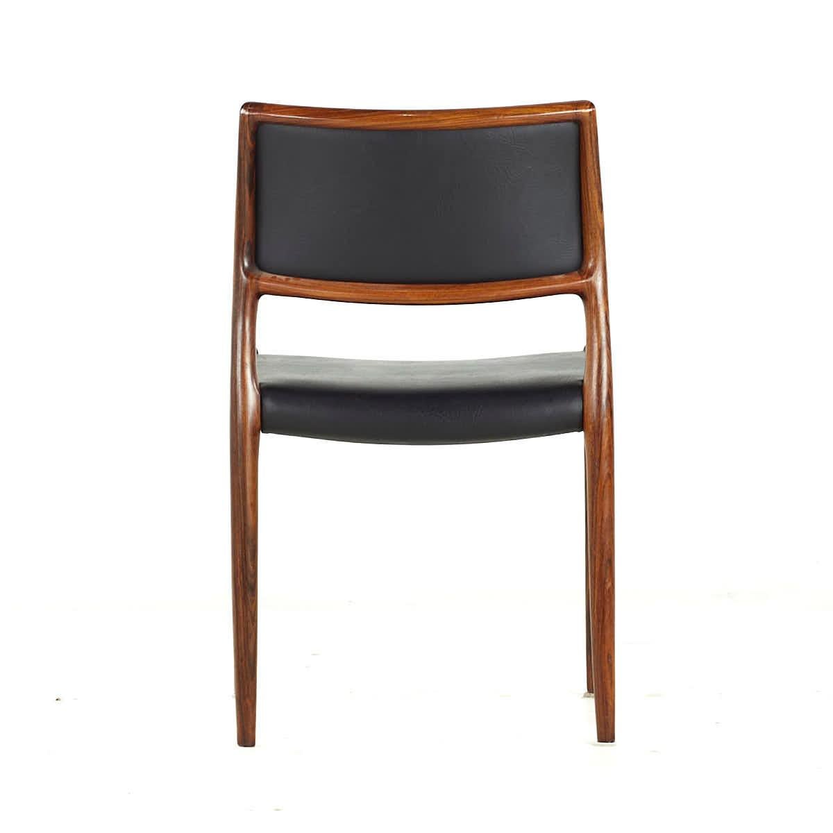 Niels Moller Model 80 Midcentury Rosewood Dining Chairs, Set of 6 For ...