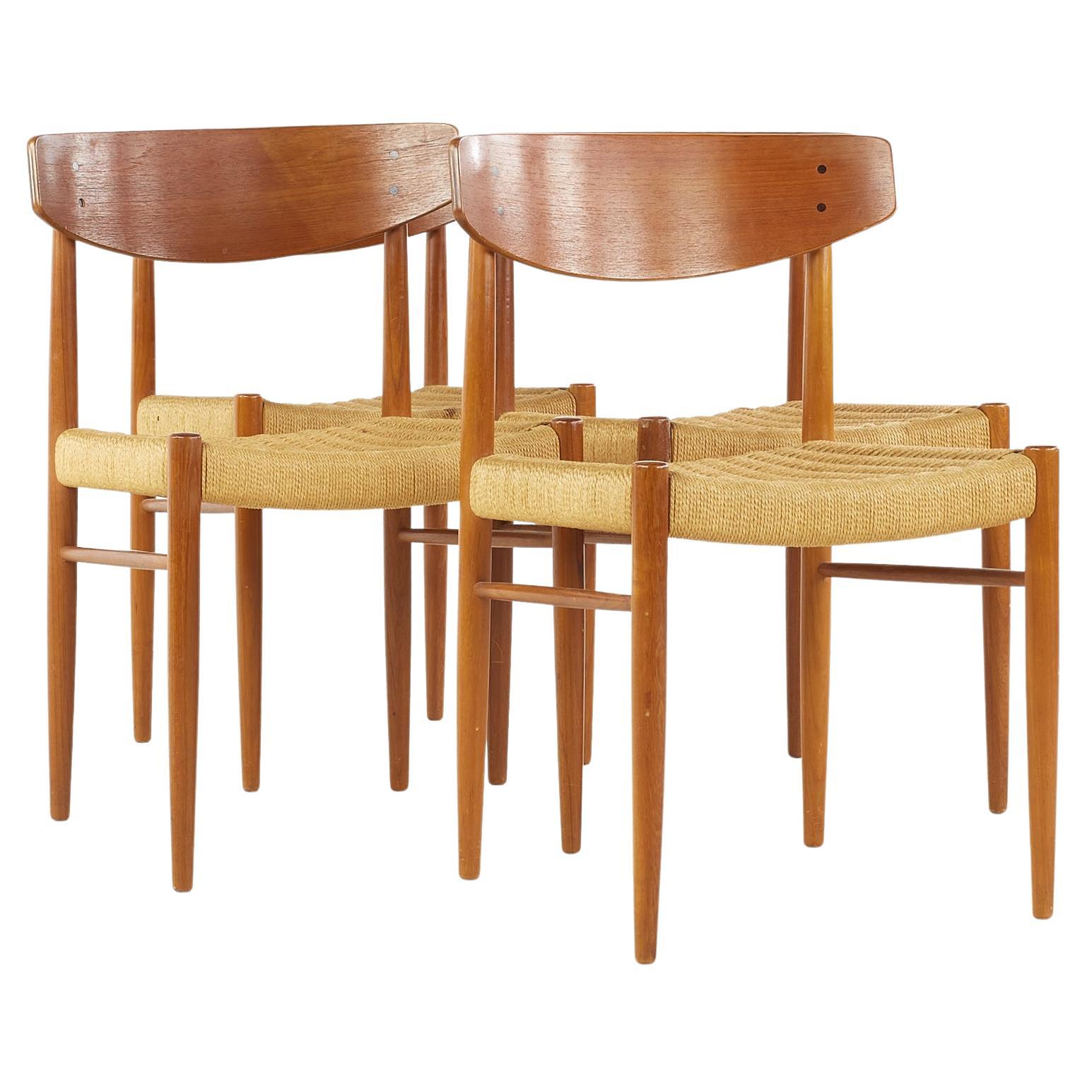 Eight Danish Teak Dining Chairs N. O. Moller #75 at 1stDibs