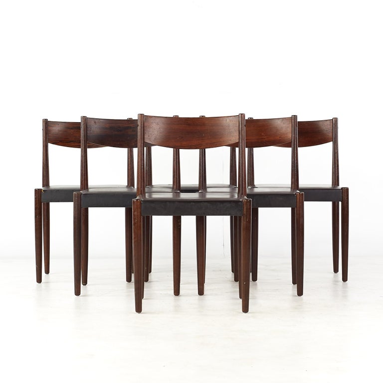 Niels Moller Style Mid-Century Danish Rosewood Dining Chairs, Set of 6 ...