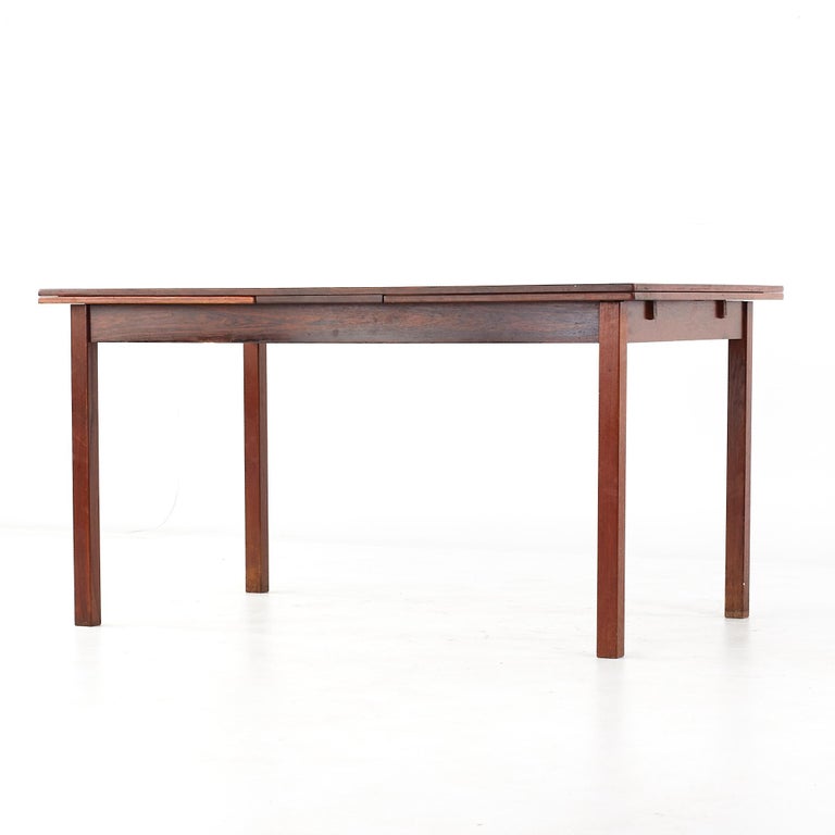 Niels Moller Style Mid Century Rosewood Hidden Leaf Dining Table For ...
