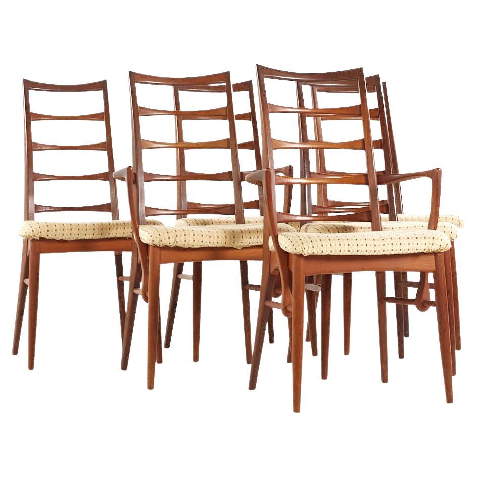 Niels Otto Møller Koefoeds Hornslet MCM Danish Teak Ladder Dining ...