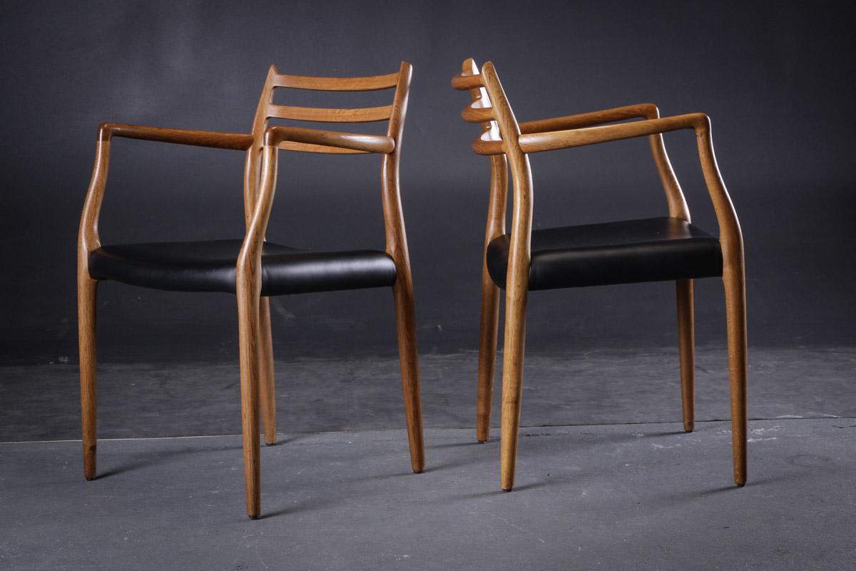 Niels Otto Moller Model 62 Dining Chairs of Oak at 1stDibs
